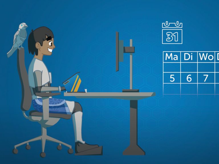 This is how we teach you real blind typing at TypeTopia!