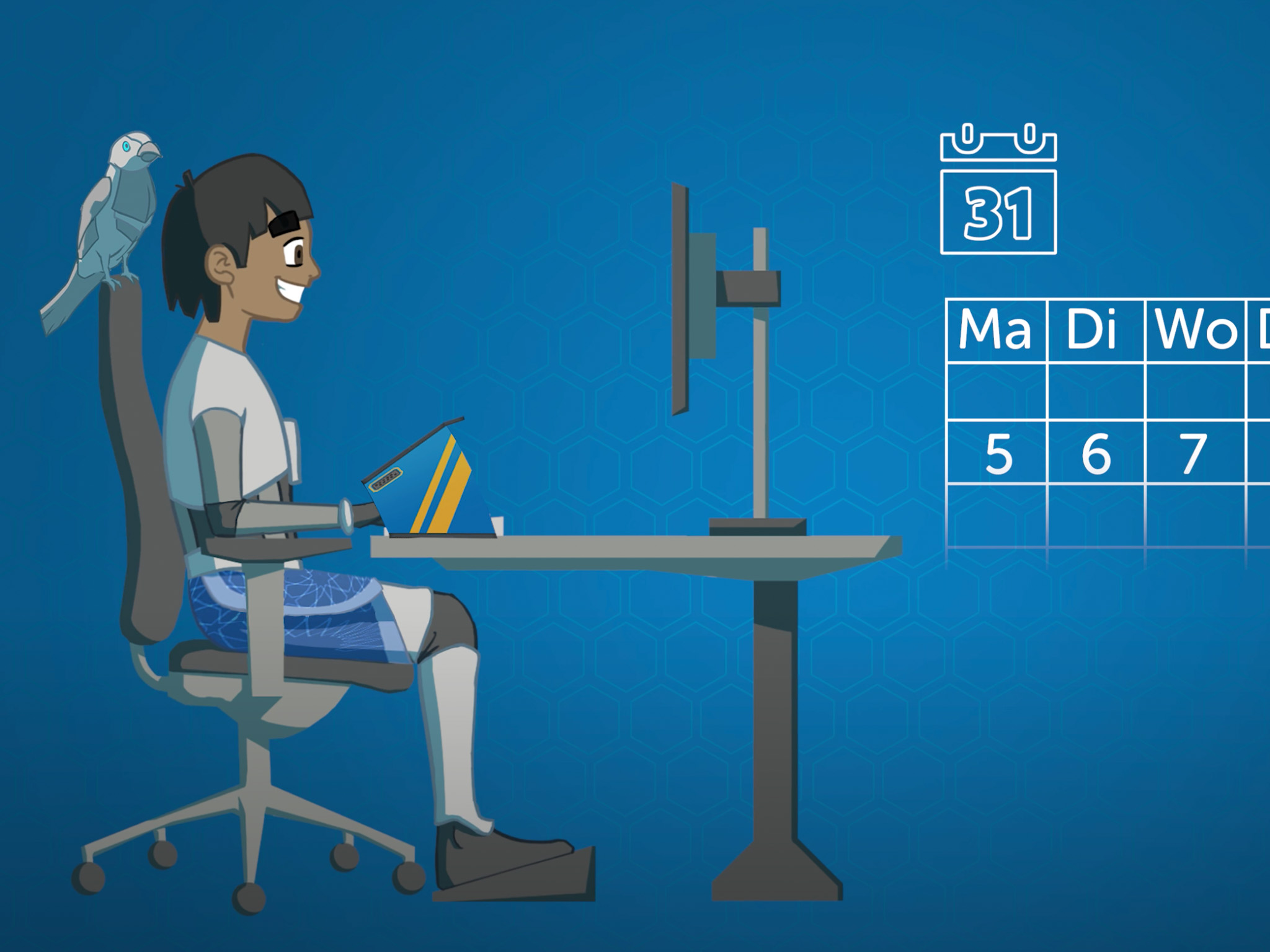 This is how we teach you real blind typing at TypeTopia!