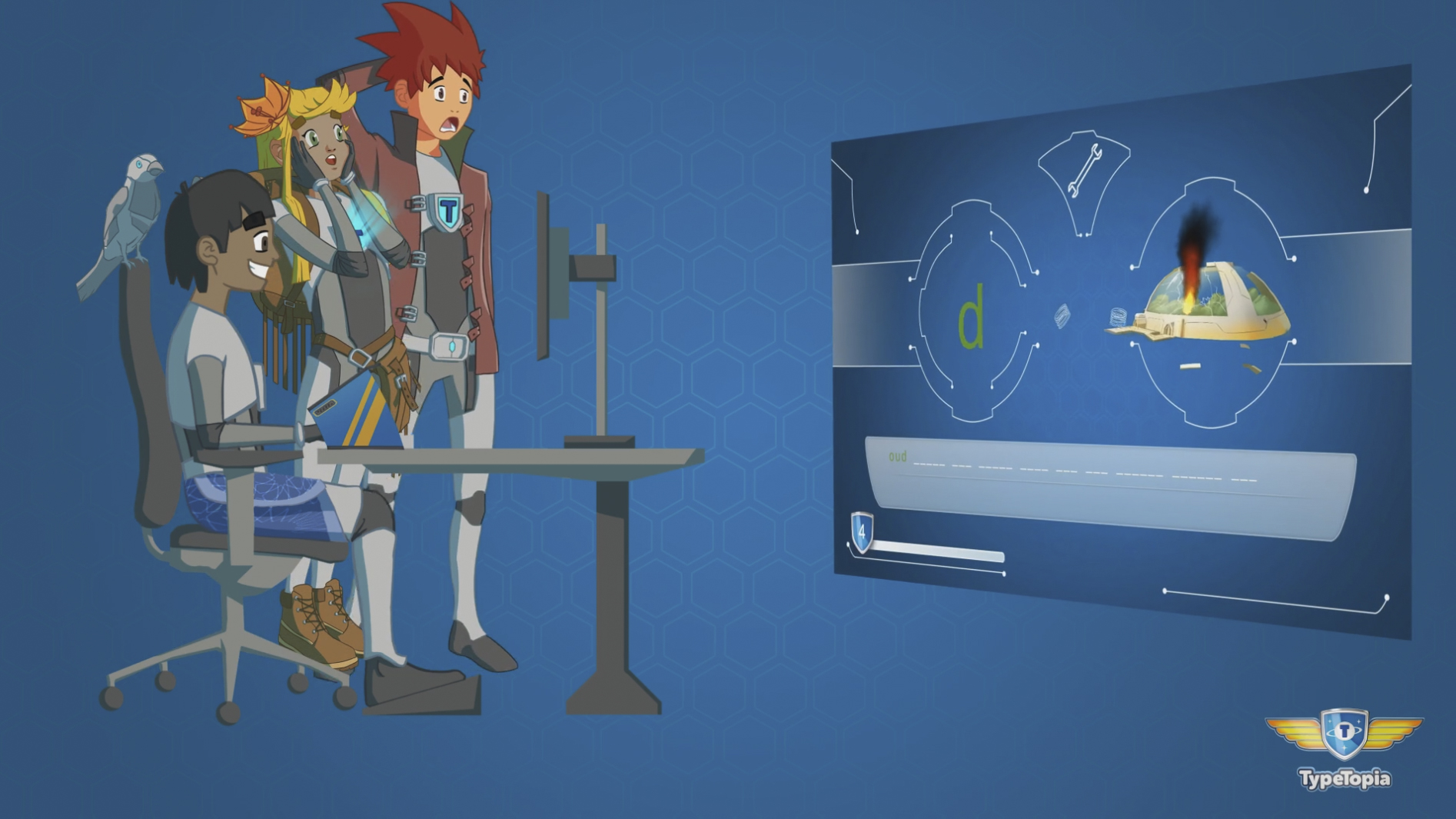 This is how we teach you real blind typing at TypeTopia!