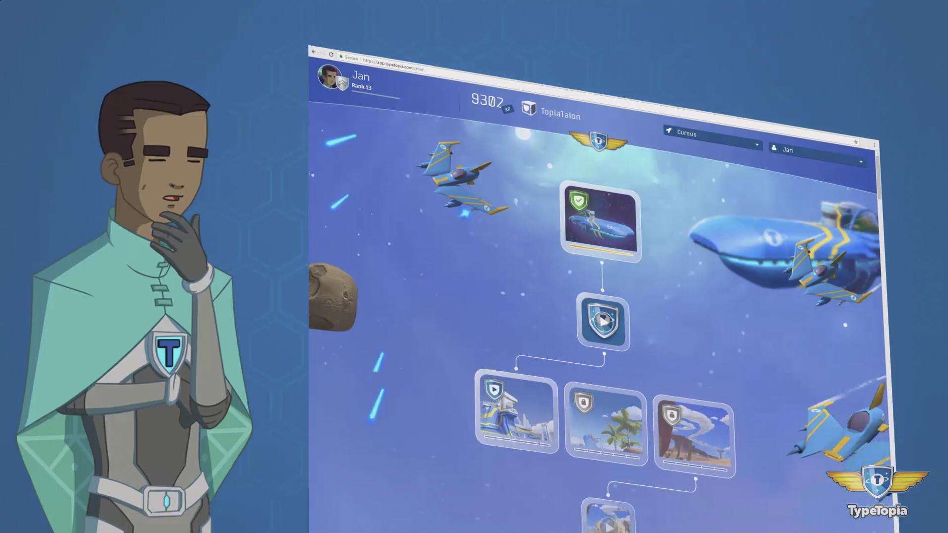 Varied learning track