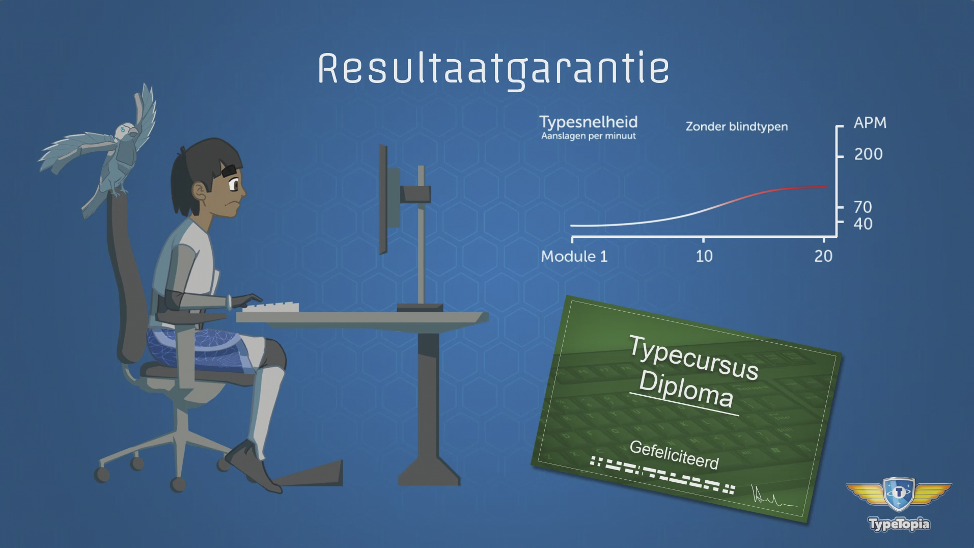 Gegarandeerd je Typediploma halen bij de TypeTopia